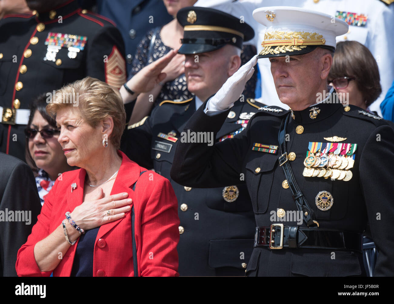 US Marine Corps General Joseph F. Dunford, Jr., Vorsitzender der Joint Chiefs Of Staff, und ...