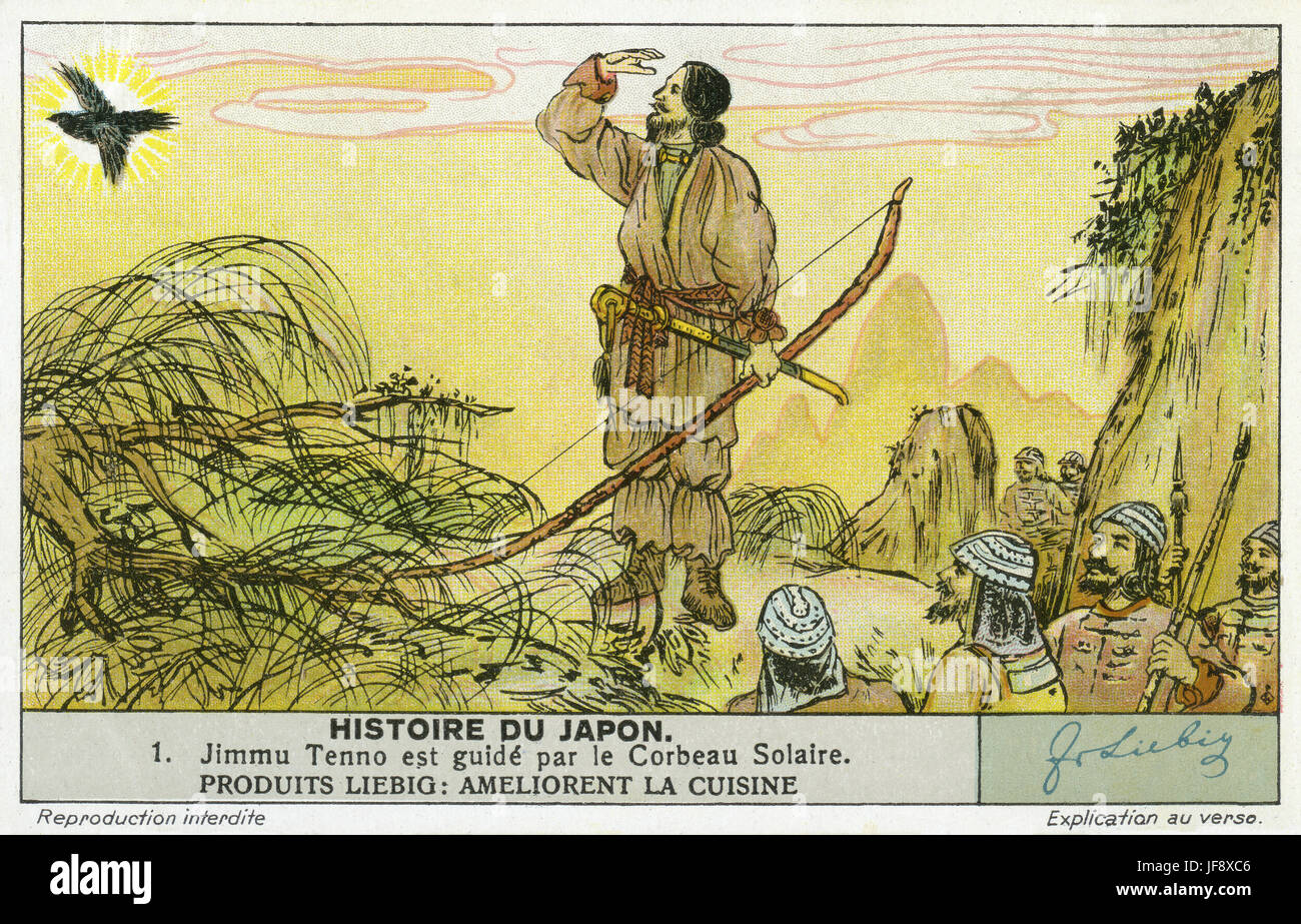 Kaiser Jimmu / Jimmu Tenno (711-585 v. Chr. - mythische), erster Kaiser ...