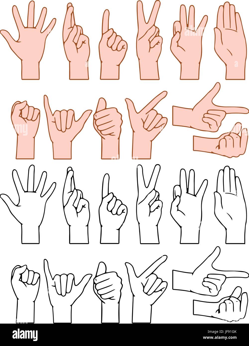 Hand signs -Fotos und -Bildmaterial in hoher Auflösung – Alamy