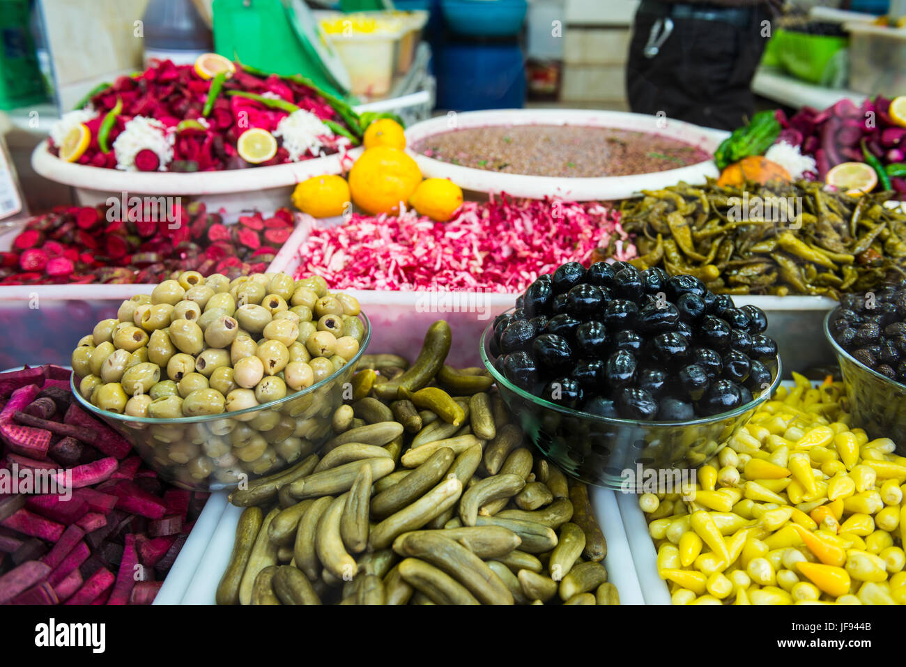 Kurdische Essen im Basar von Sulaymaniyah, Irak-Kurdistan ...