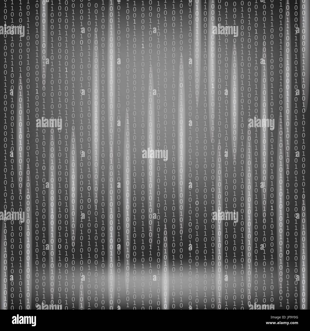 Binär-Code dunklen Hintergrund. Konzept-Binär-Code-Nummern. Algorithmus ...