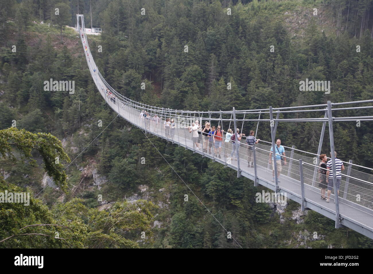 Hängebrücke, Reutte, Tirol, Highline 179 Stockfotografie - Alamy