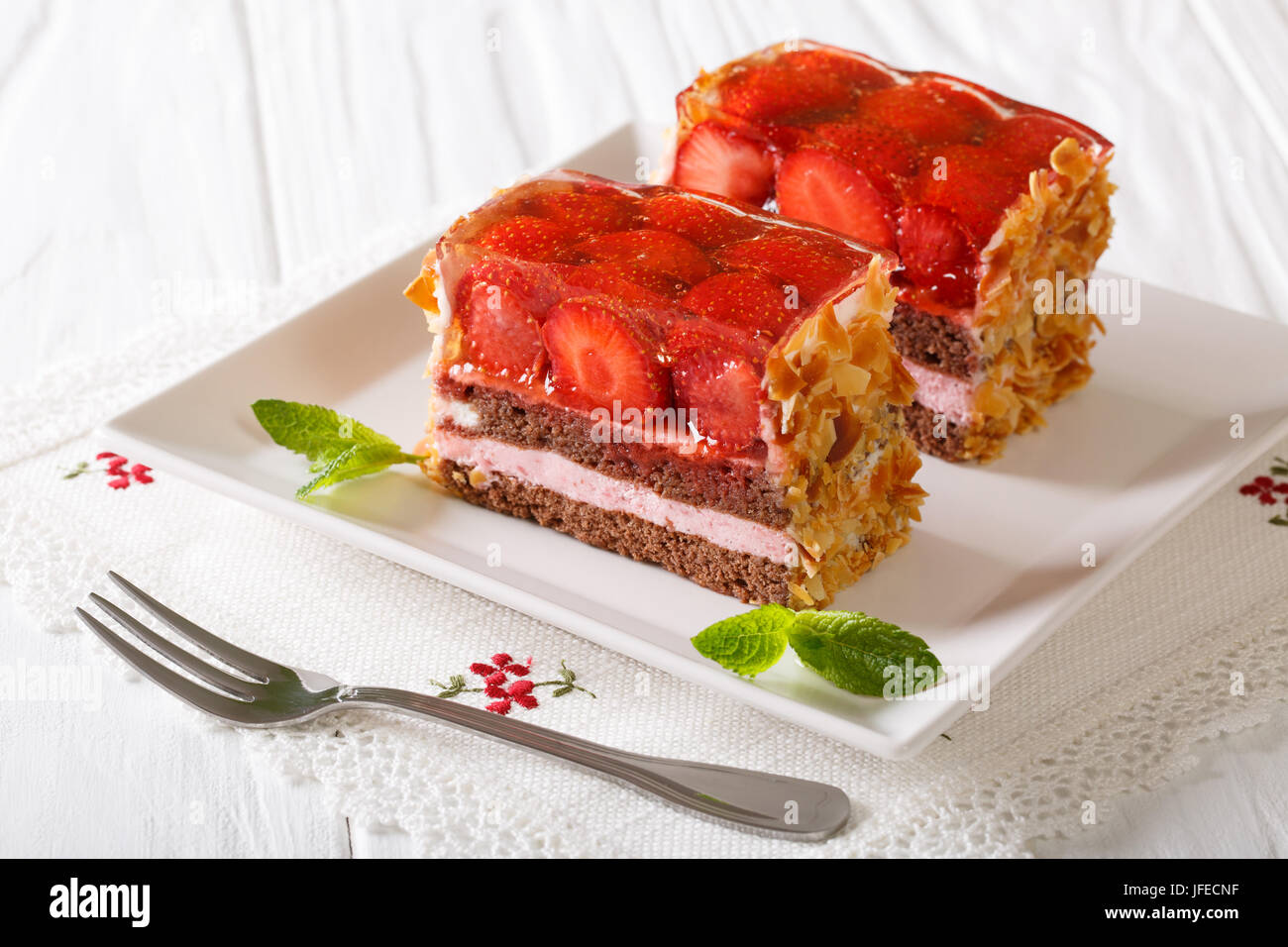 Erdbeer Gelee Kuchen