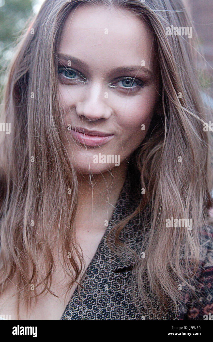 Fashion Model Monika Jac Jagaciak Beauty portrait Stockfotografie - Alamy