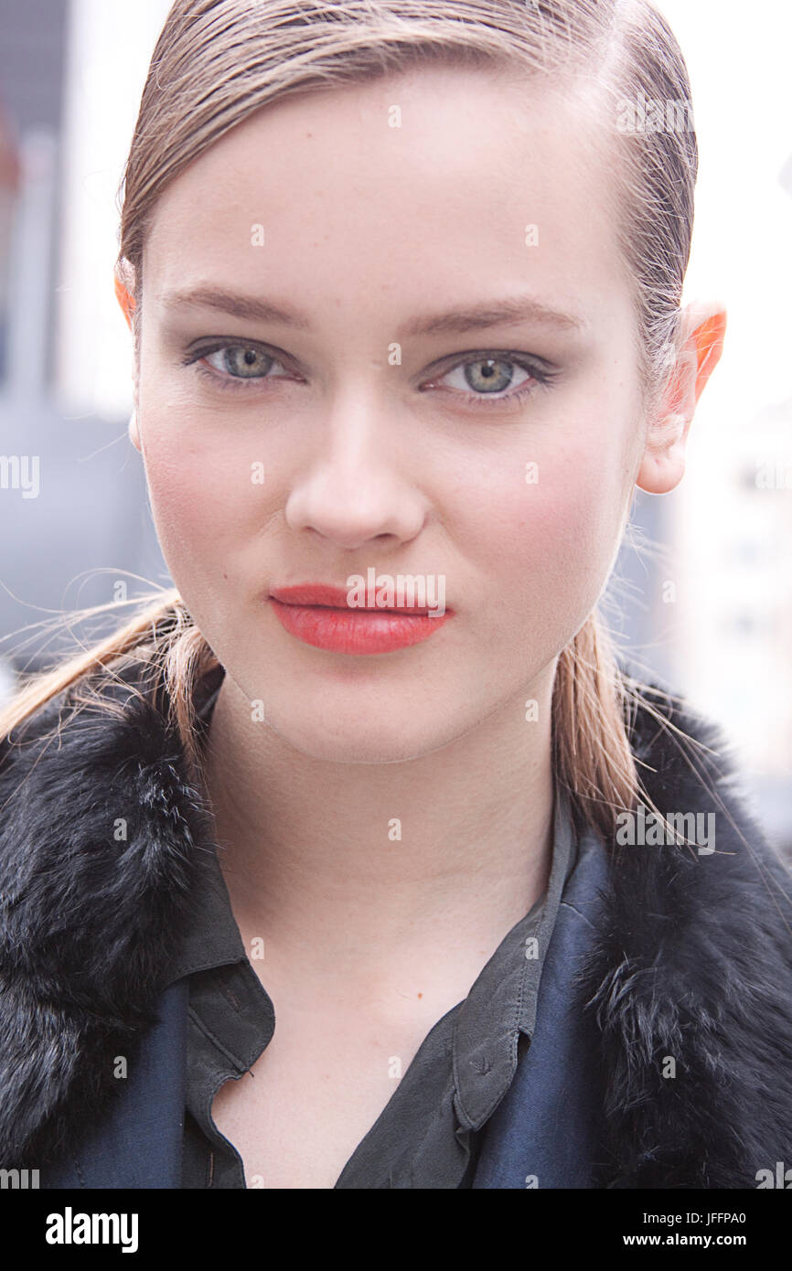 Fashion Model Monika Jac Jagaciak Beauty portrait Stockfotografie - Alamy
