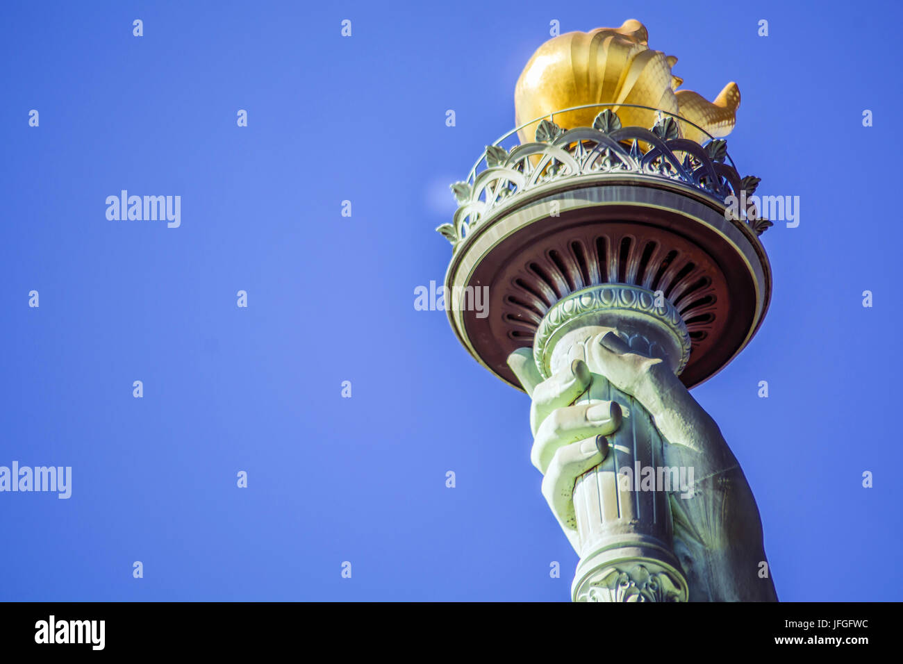 Fackel der Freiheitsstatue in New York Stockfotografie - Alamy