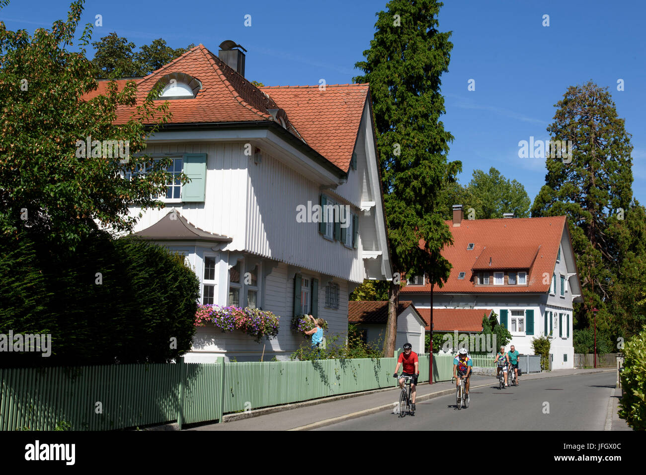 Villa am See, Langenargen, Bodensee, Baden-Wurttemberg, Deutschland ...