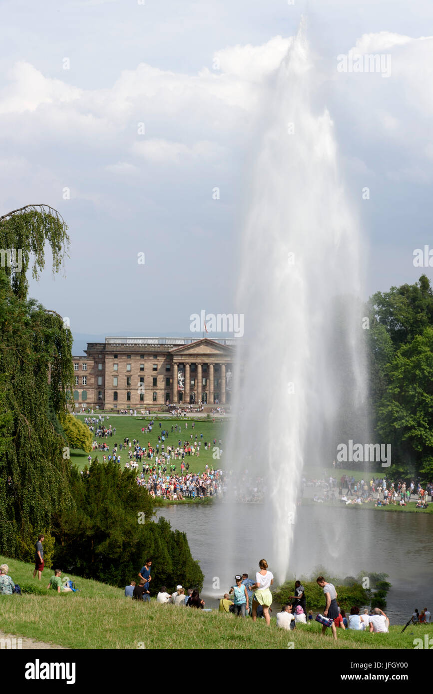 Wasser-Brunnen Bergpark Wilhelmshöhe, Schloss, UNESCO-Welterbe, Kassel ...
