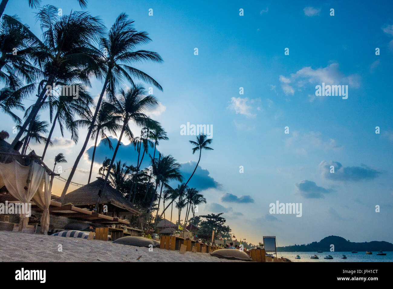 Strandbar, Bo Phut Beach, Insel Ko Samui, Thailand, Asien ...