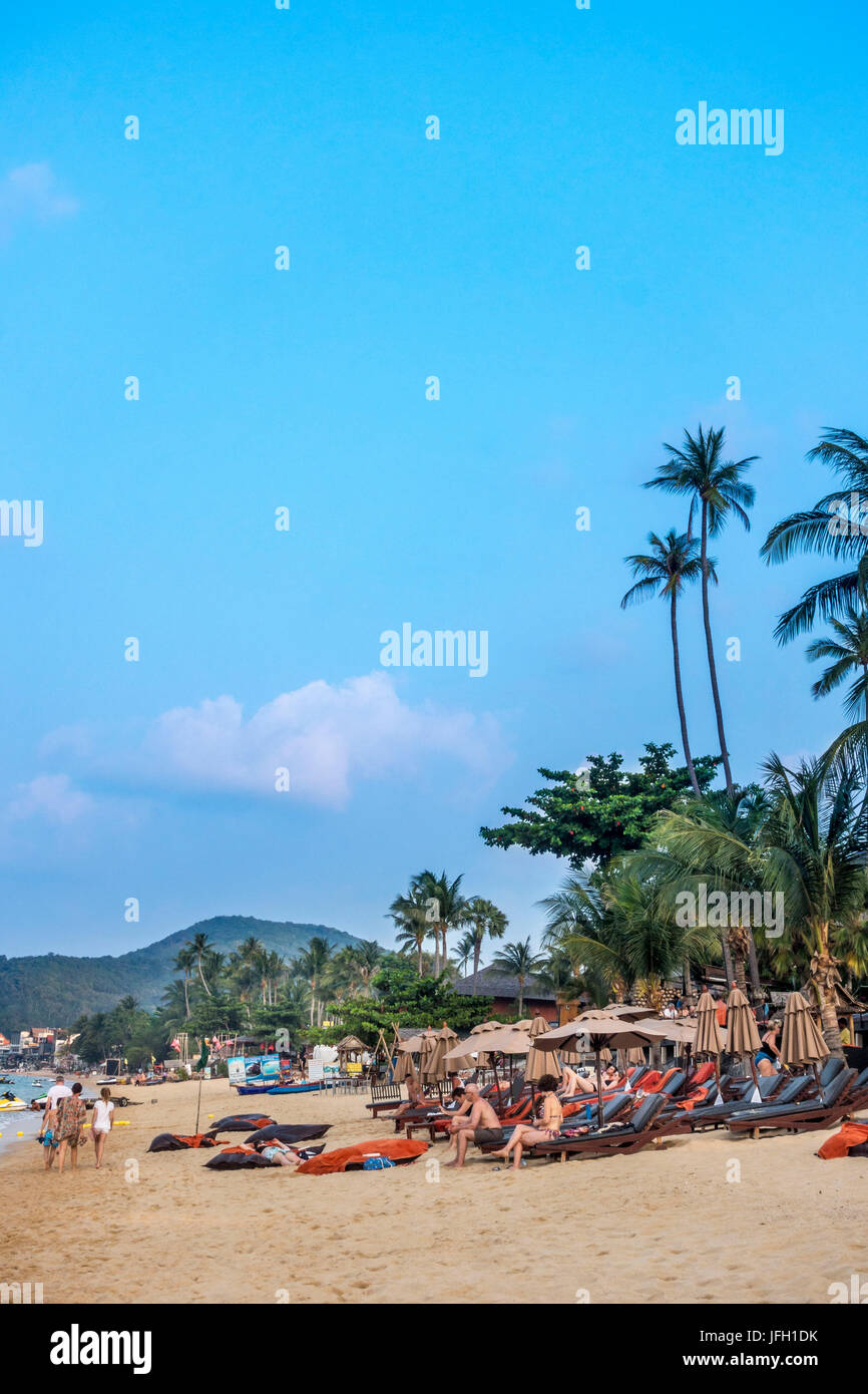 Strandbar, Bo Phut Beach, Insel Ko Samui, Thailand, Asien ...