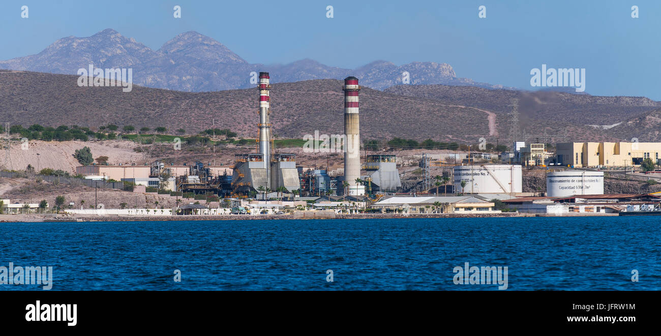 Punta Prieta thermoelektrisches Kraftwerk in La Paz Baja California Sur ...