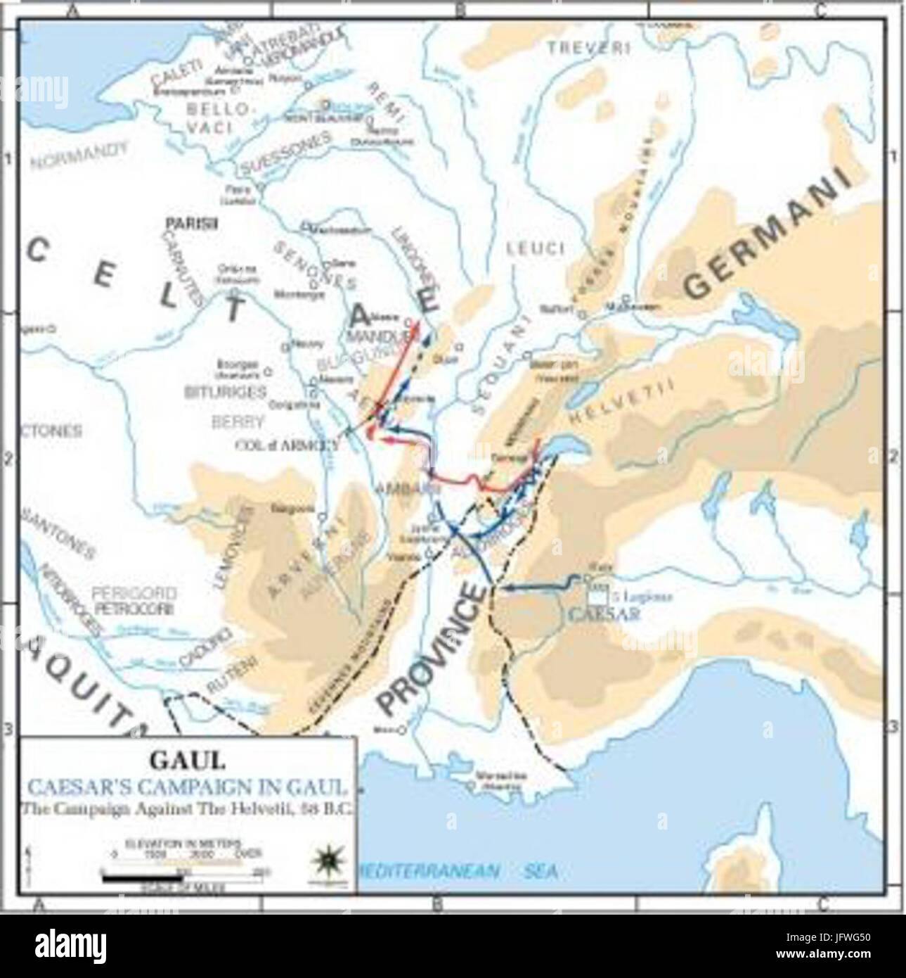 Helvetii Campaign Stockfotos & Helvetii Campaign Bilder - Alamy