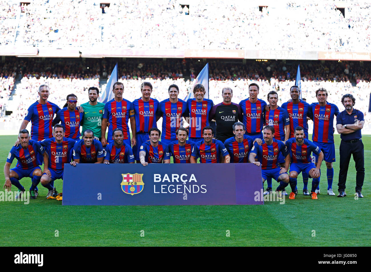 Barcelona, Spanien. Bildnachweis: D. 24. Juni 2017. Barcelona-Legenden ...