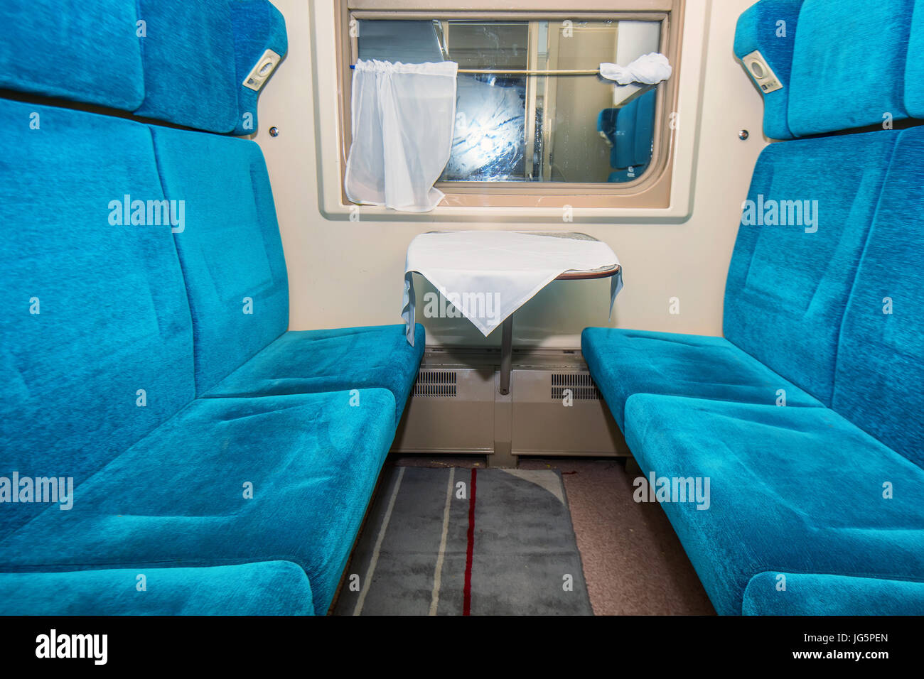 Innerhalb des high-Speed-Zug Abteil Stockfotografie - Alamy