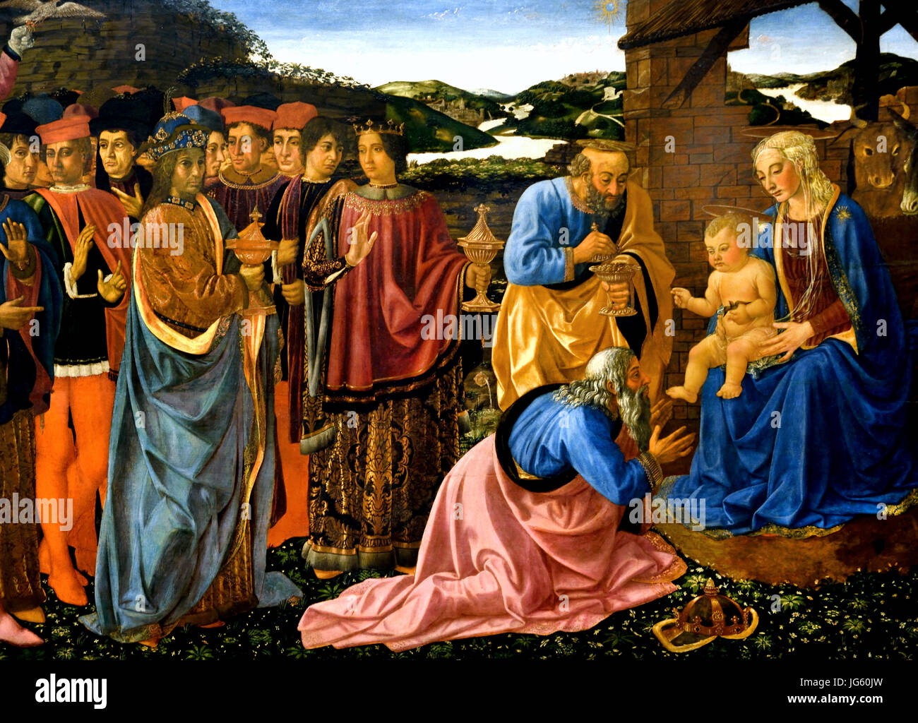Die anbetung der magier und der jungfrau und des kindes -Fotos und -Bildmaterial in hoher ...