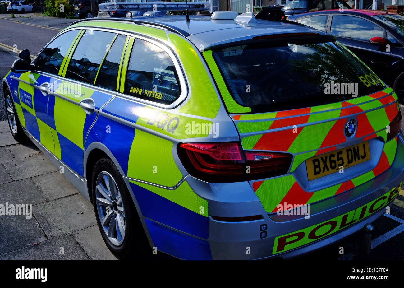 Metropolitan Police Car London England UK Stockfotografie - Alamy