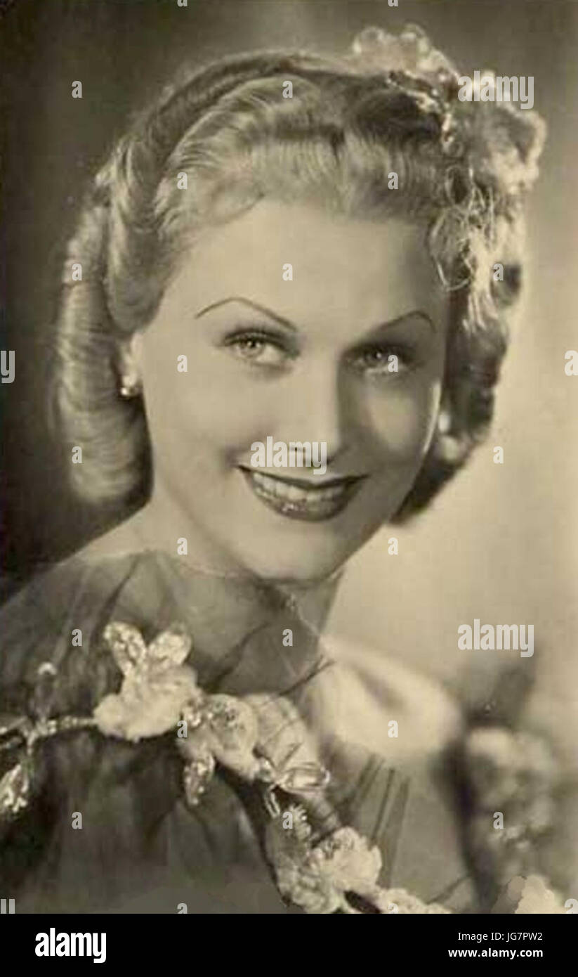 Marika Rökk Postkarte 1939 Stockfotografie - Alamy