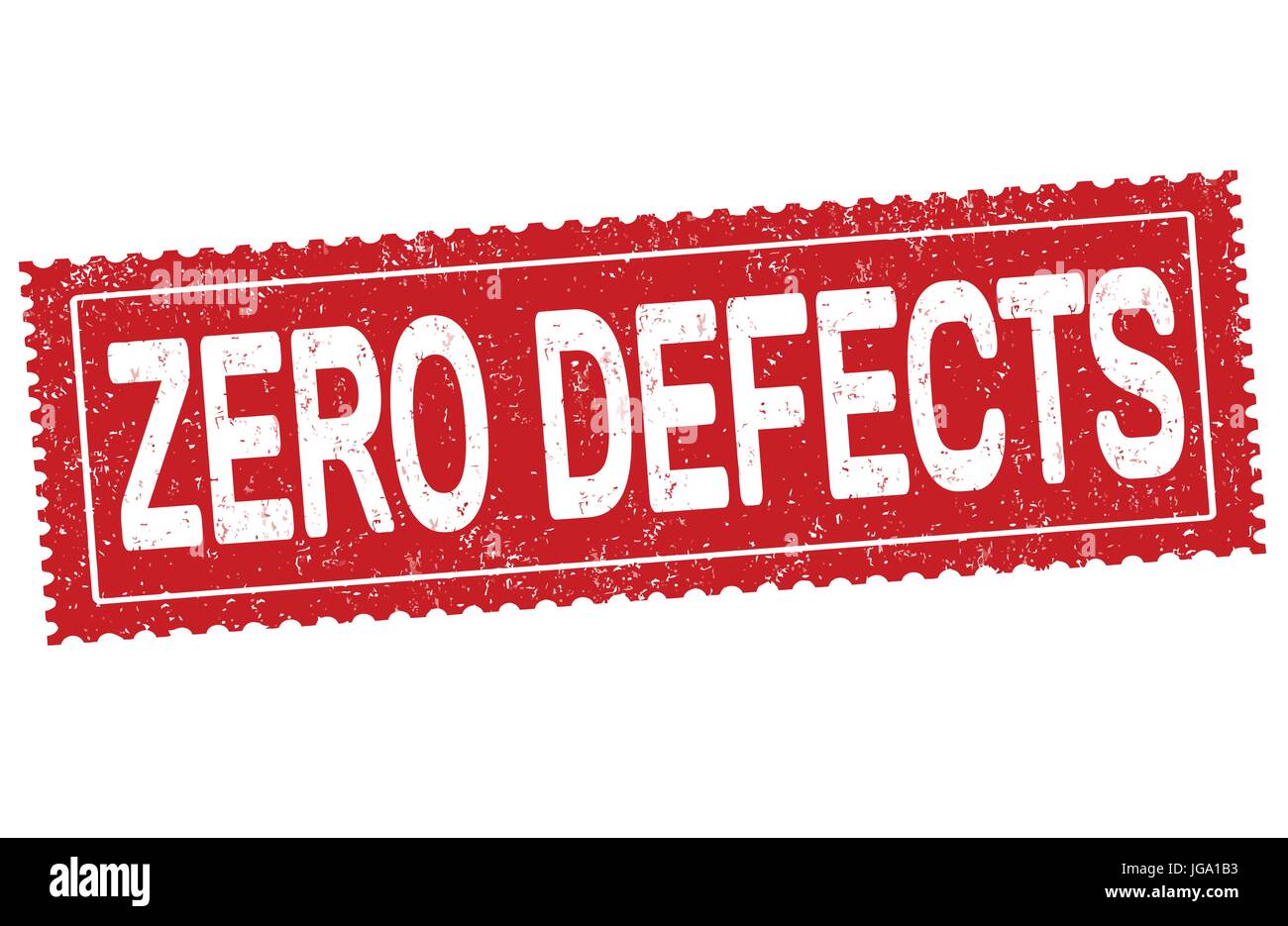 Null-Fehler-Zeichen oder Stempel auf weißem Hintergrund, Vektor ...