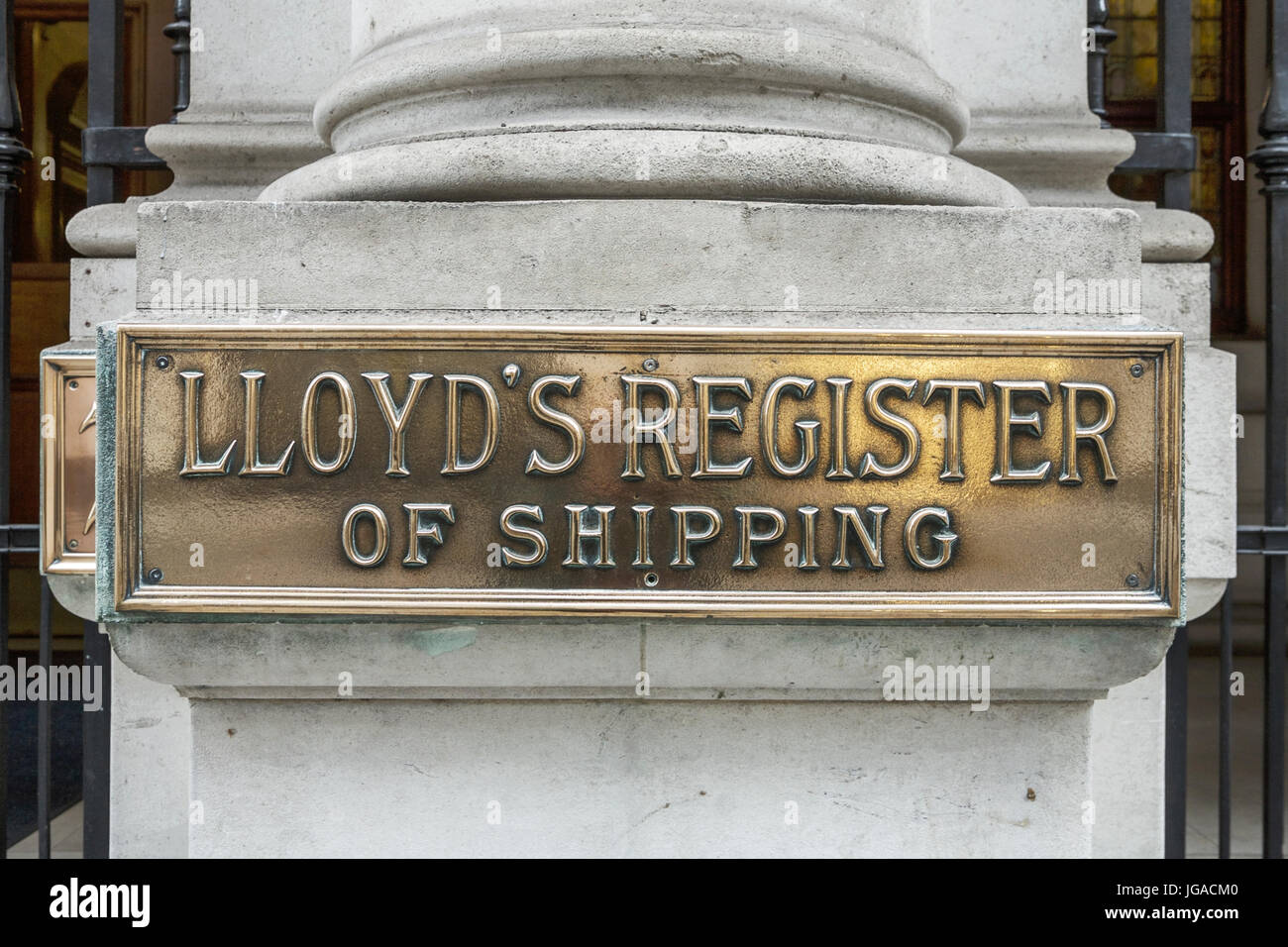 Lloyds von London. Lloyds Register of Shipping (Messingplatte ...