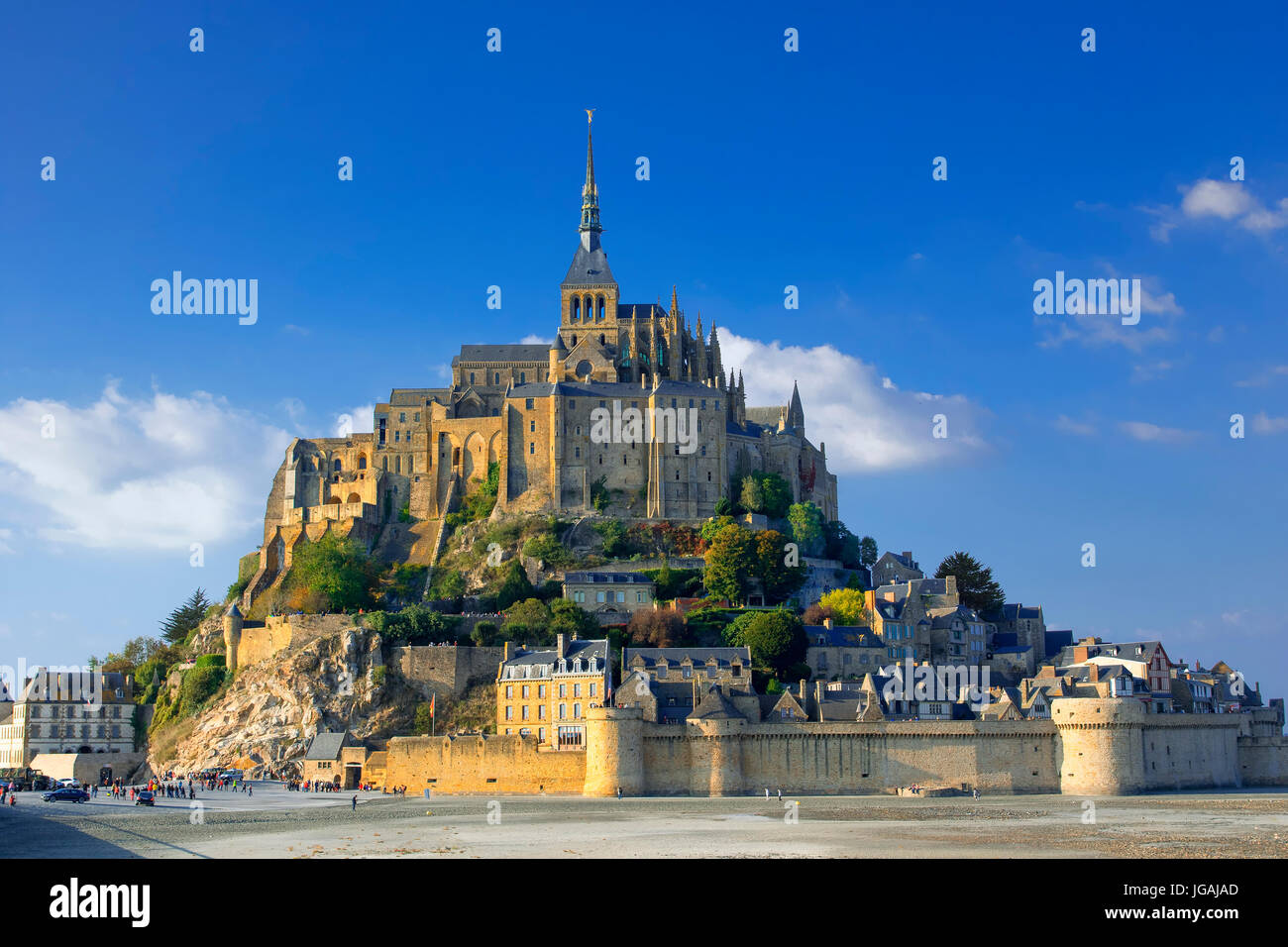 Die Abtei von Mont Saint-Michel in der Bretagne Stockfotografie - Alamy