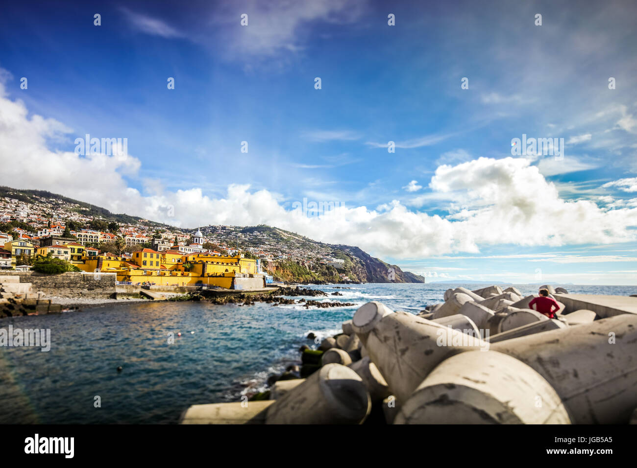 Alte Burg in Funchal, die Hauptstadt von Madeira, Portugal ...