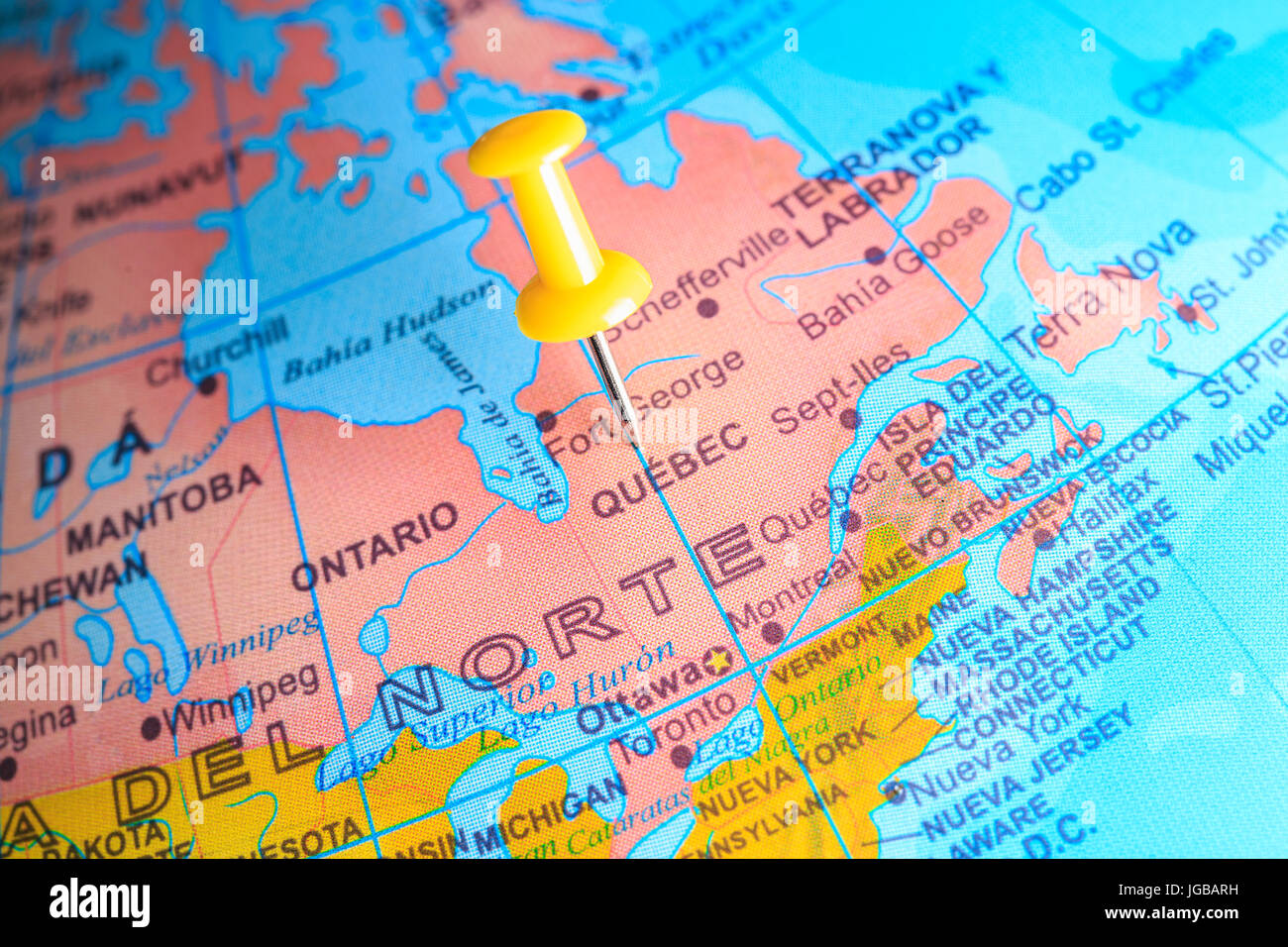 Quebec karte -Fotos und -Bildmaterial in hoher Auflösung – Alamy