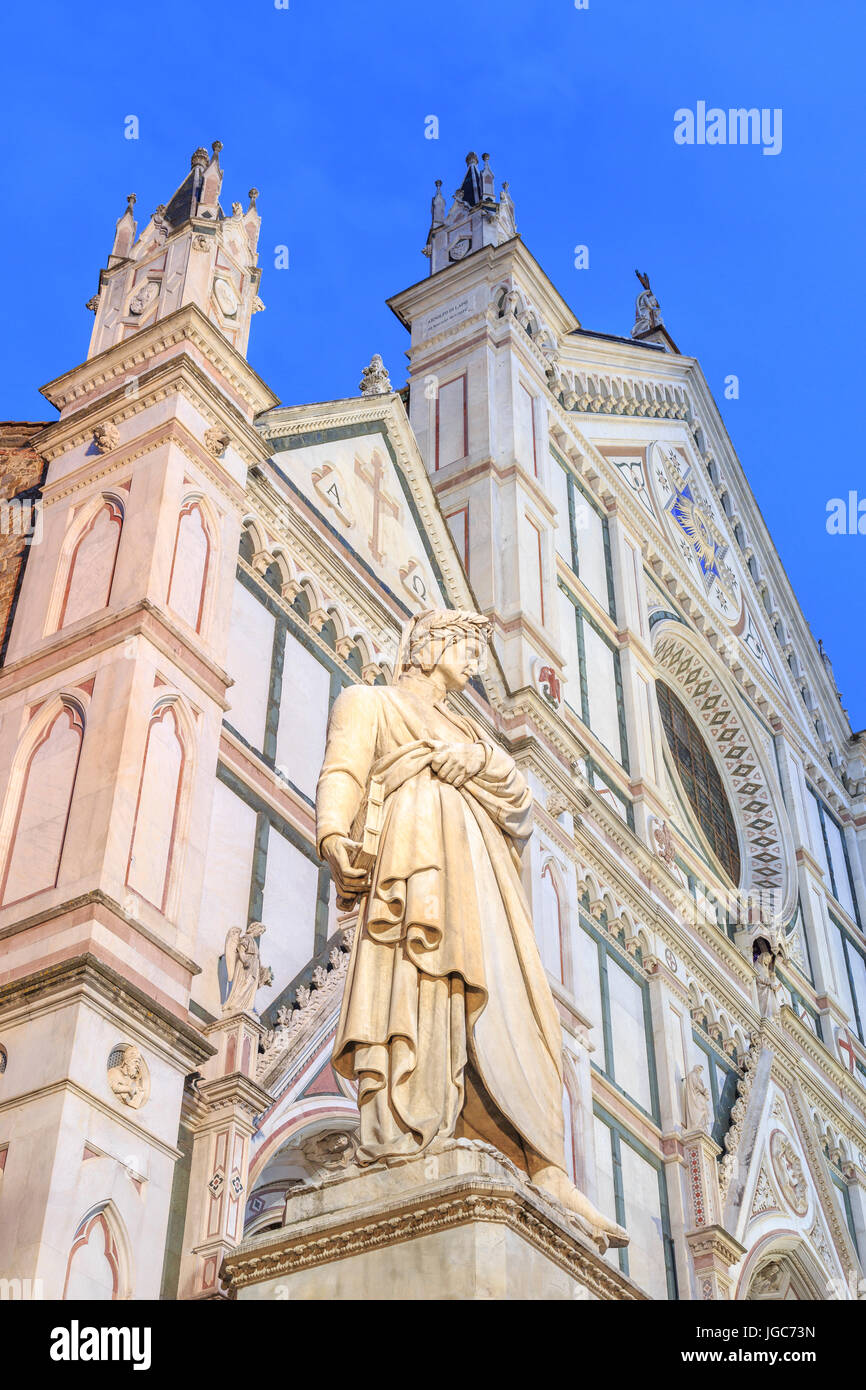 Statue von dante basilika santa croce -Fotos und -Bildmaterial in hoher ...