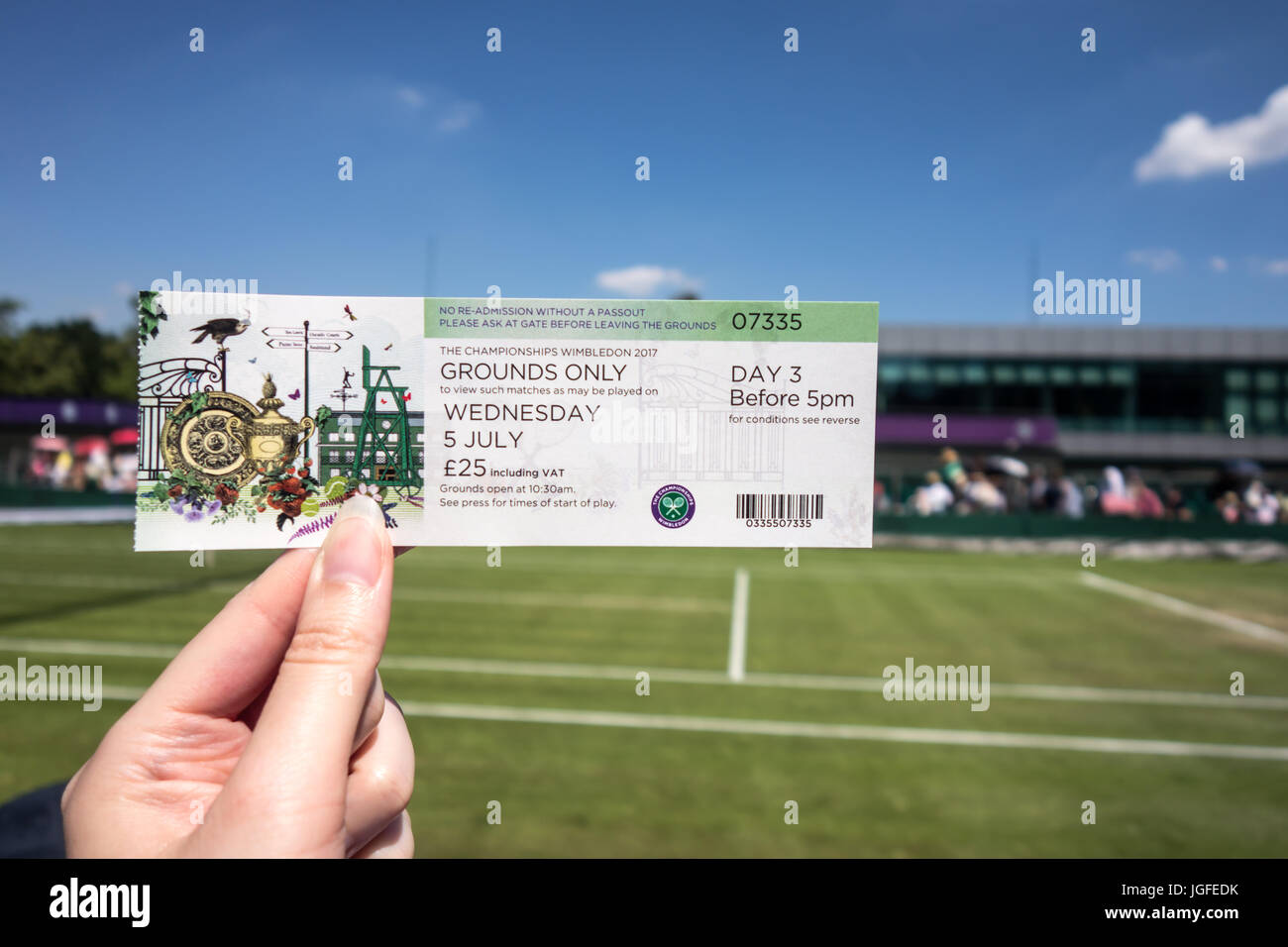 Wimbledon ticket -Fotos und -Bildmaterial in hoher Auflösung – Alamy