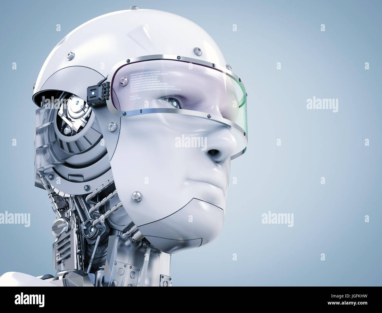 Cyborg Gesicht Stockfotos und -bilder Kaufen - Alamy