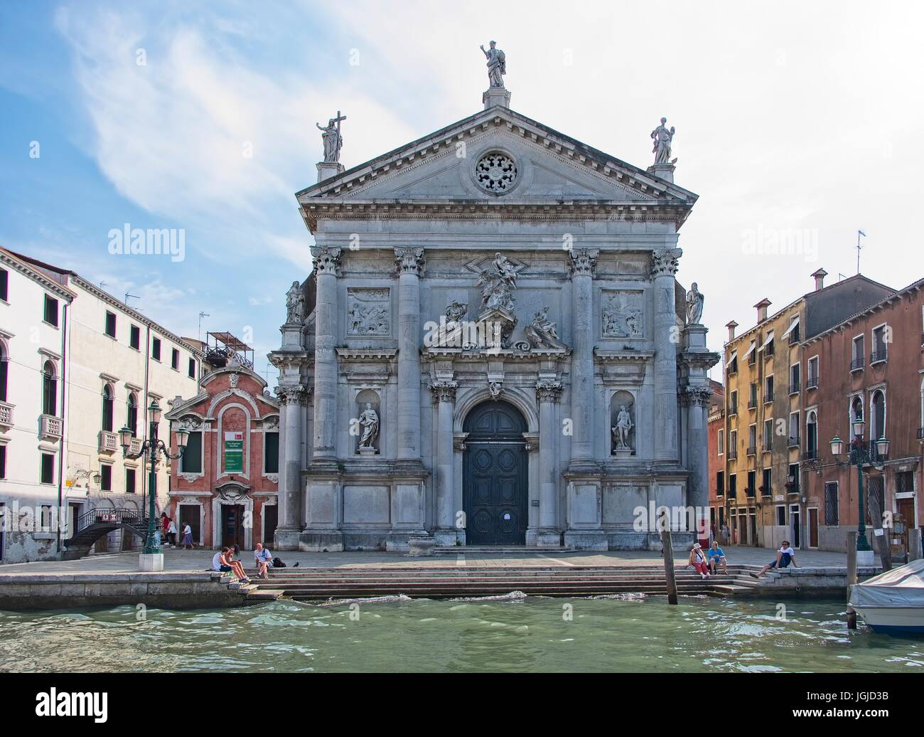 Venedig Veneto Italien. Die XII Jahrhundert Kirche von Sant'Eustachio ...