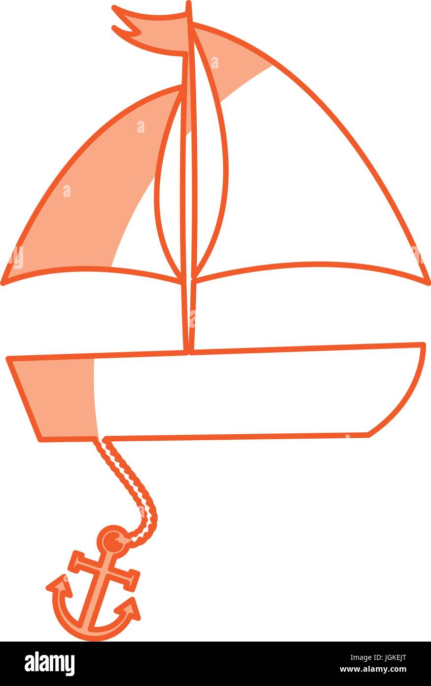 Segelboot seil Stock-Vektorgrafiken kaufen - Alamy