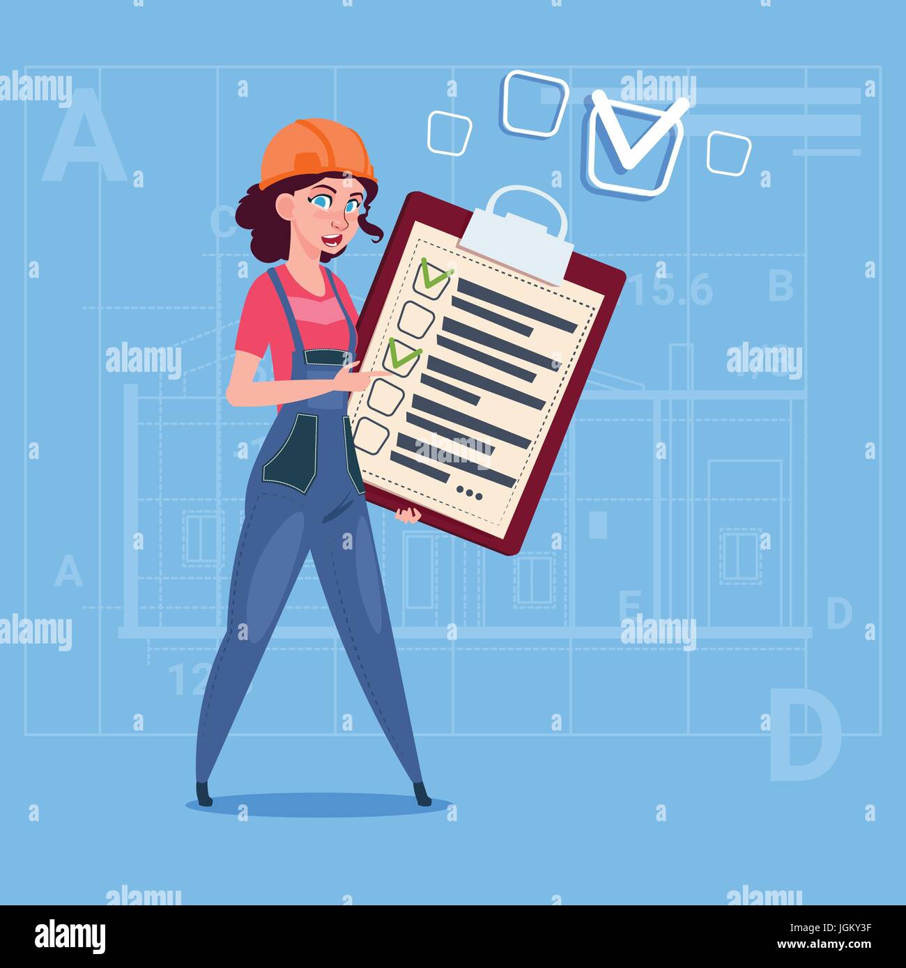 Checklist cartoon Stock-Vektorgrafiken kaufen - Alamy