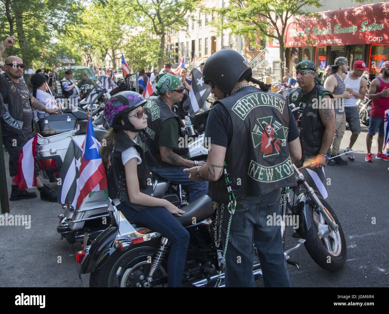 Lokalen Puerto Rican Day Parade im Stadtteil Sunset Park, Brooklyn, New ...