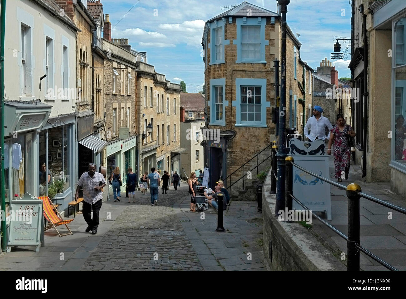 Frome High Street Somerset Uk Stockfotos & Frome High Street Somerset ...