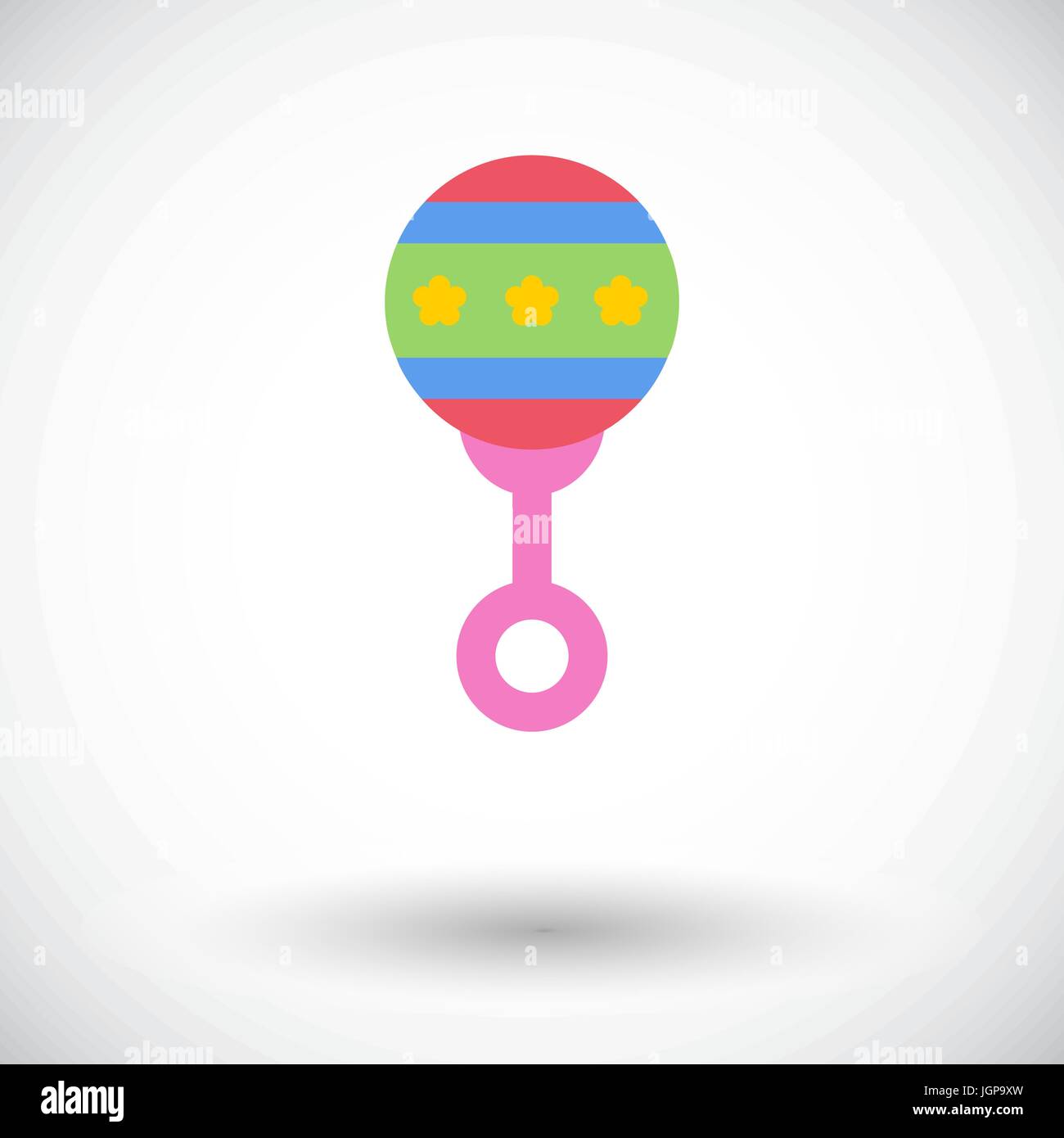 Rassel-Symbol. Flache Vektor im Zusammenhang mit Icon-Set für Web und ...