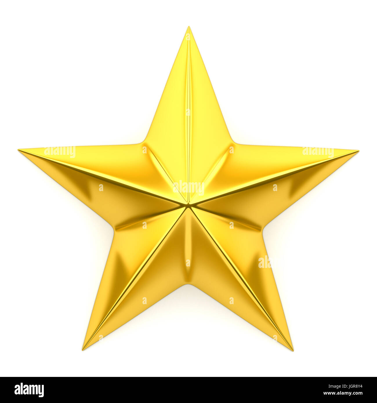 Glänzenden goldenen Stern - 3d rendering Stockfotografie - Alamy