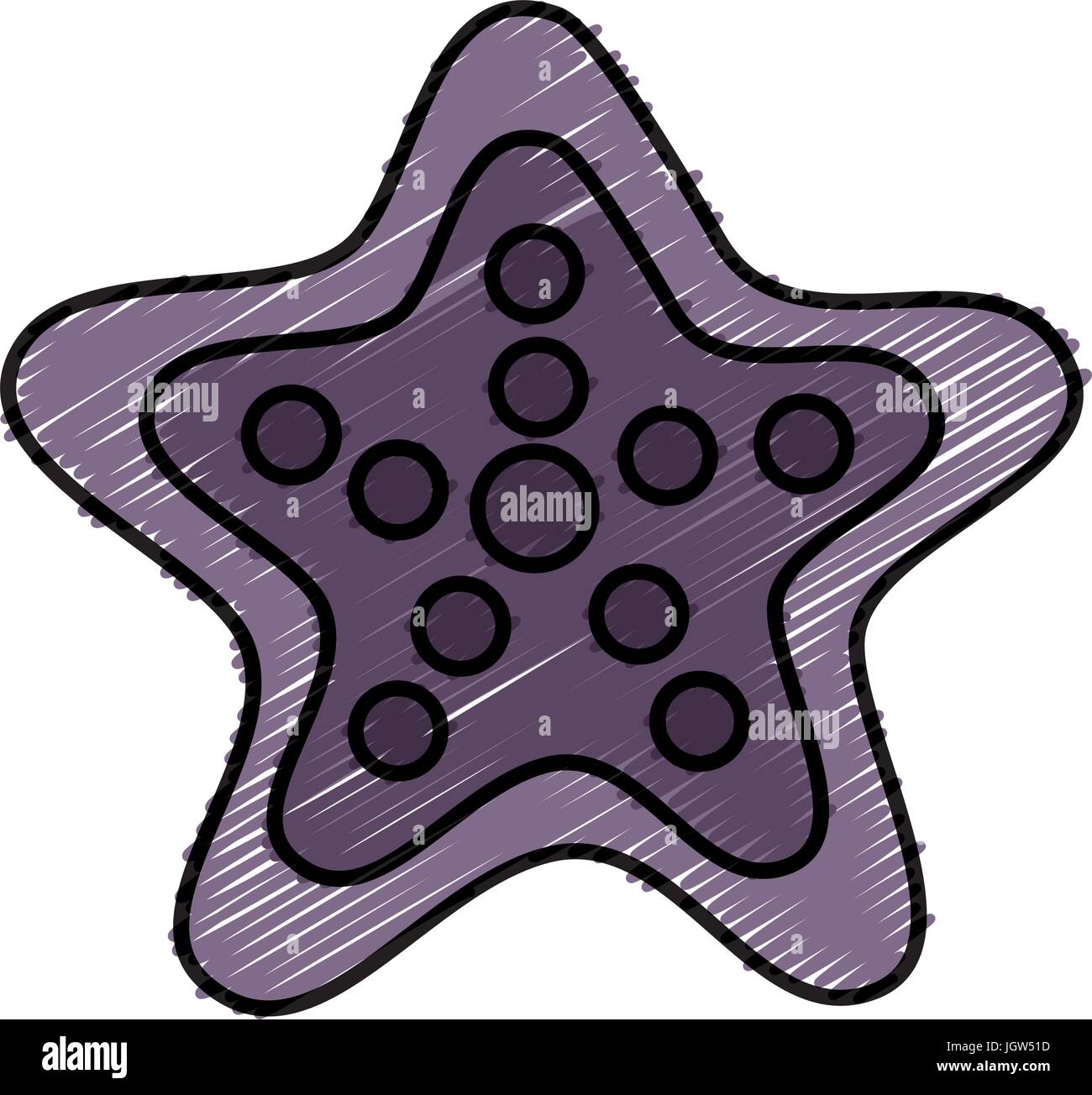 Seestern-Symbol auf weißem Hintergrund-Vektor-illustration Stock ...