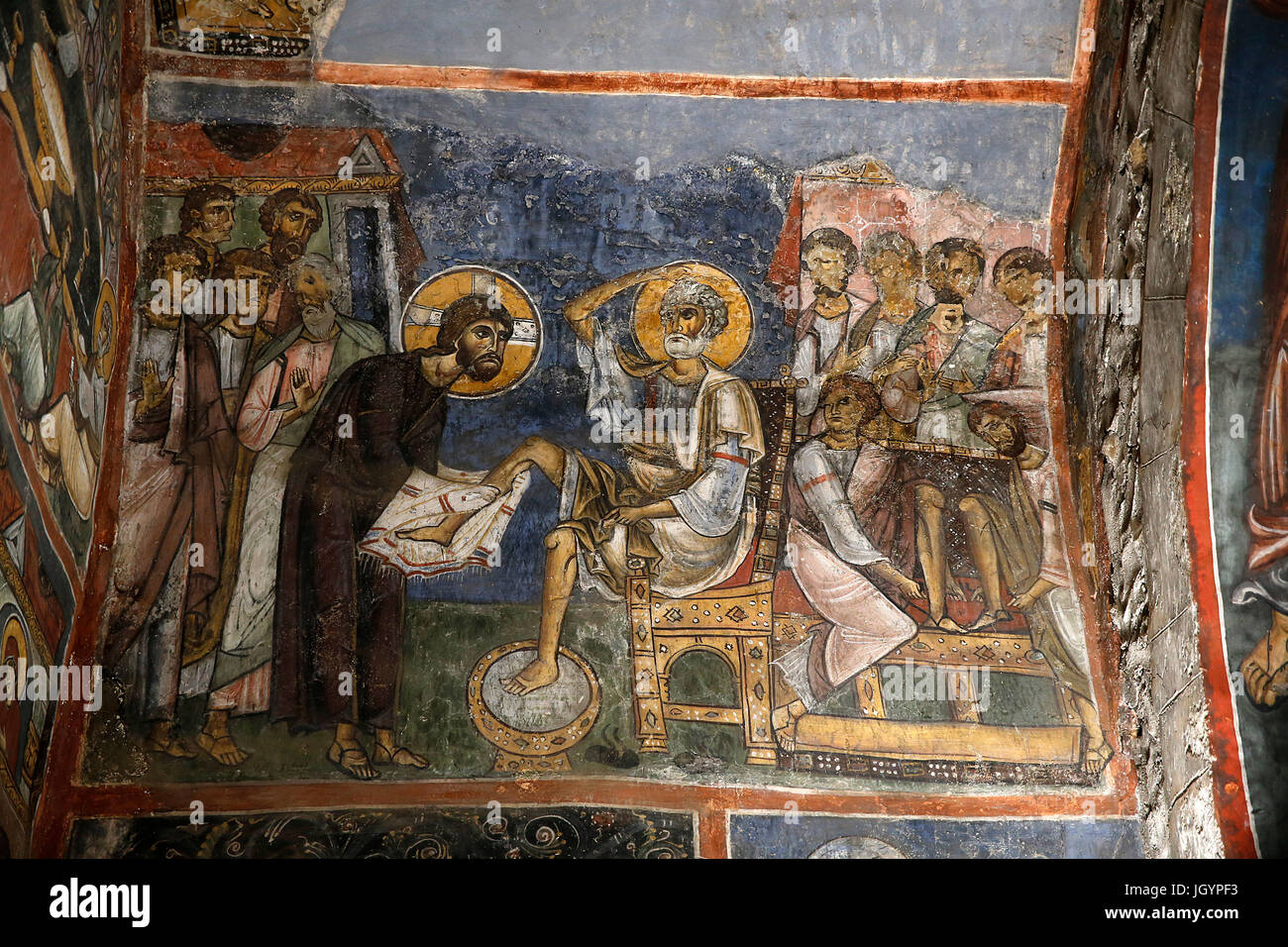 Fresco Byzantine Art Jesus Stockfotos und -bilder Kaufen - Alamy