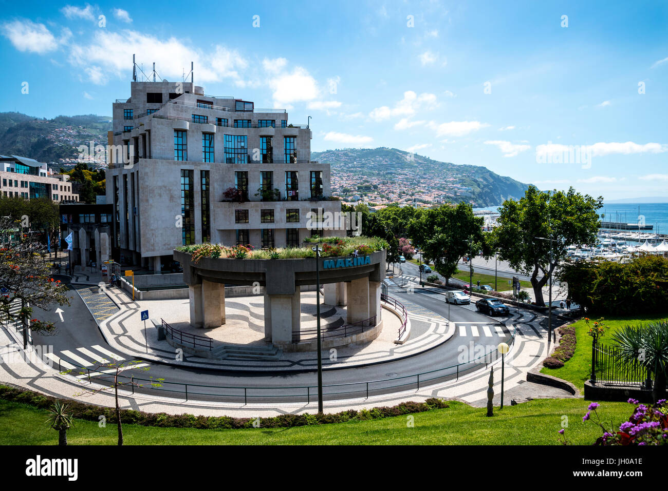 Architektur in der Stadt Funchal auf der Insel Madiera. Dieser schöne ...