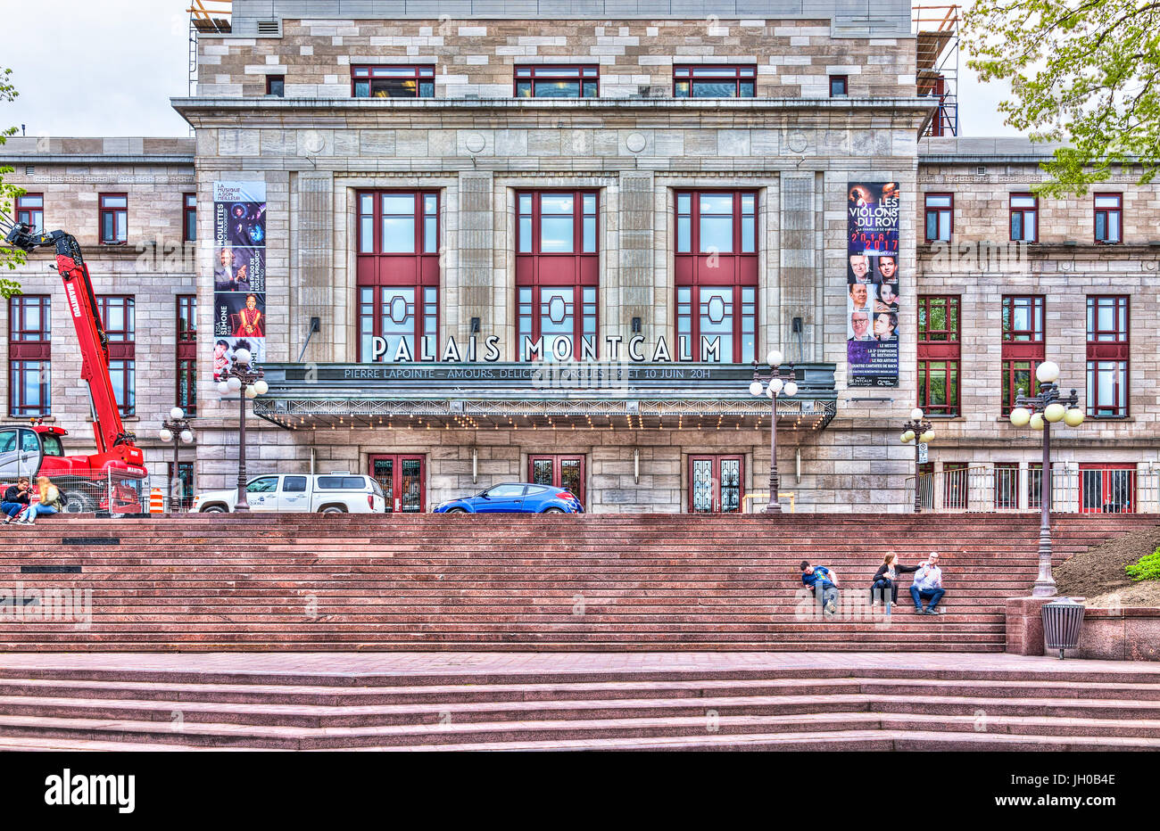 Quebec Stadt, Kanada - 29. Mai 2017: Palais Montcalm bunte Theater mit ...