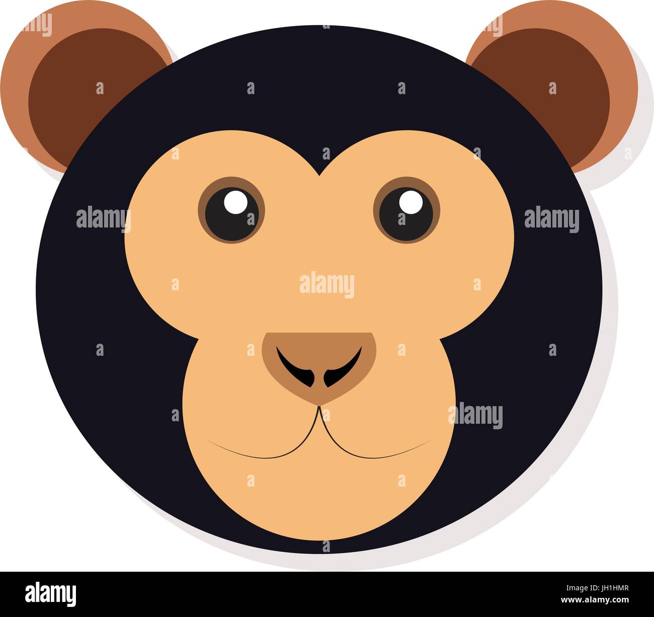 Affen gesicht Stock-Vektorgrafiken kaufen - Alamy