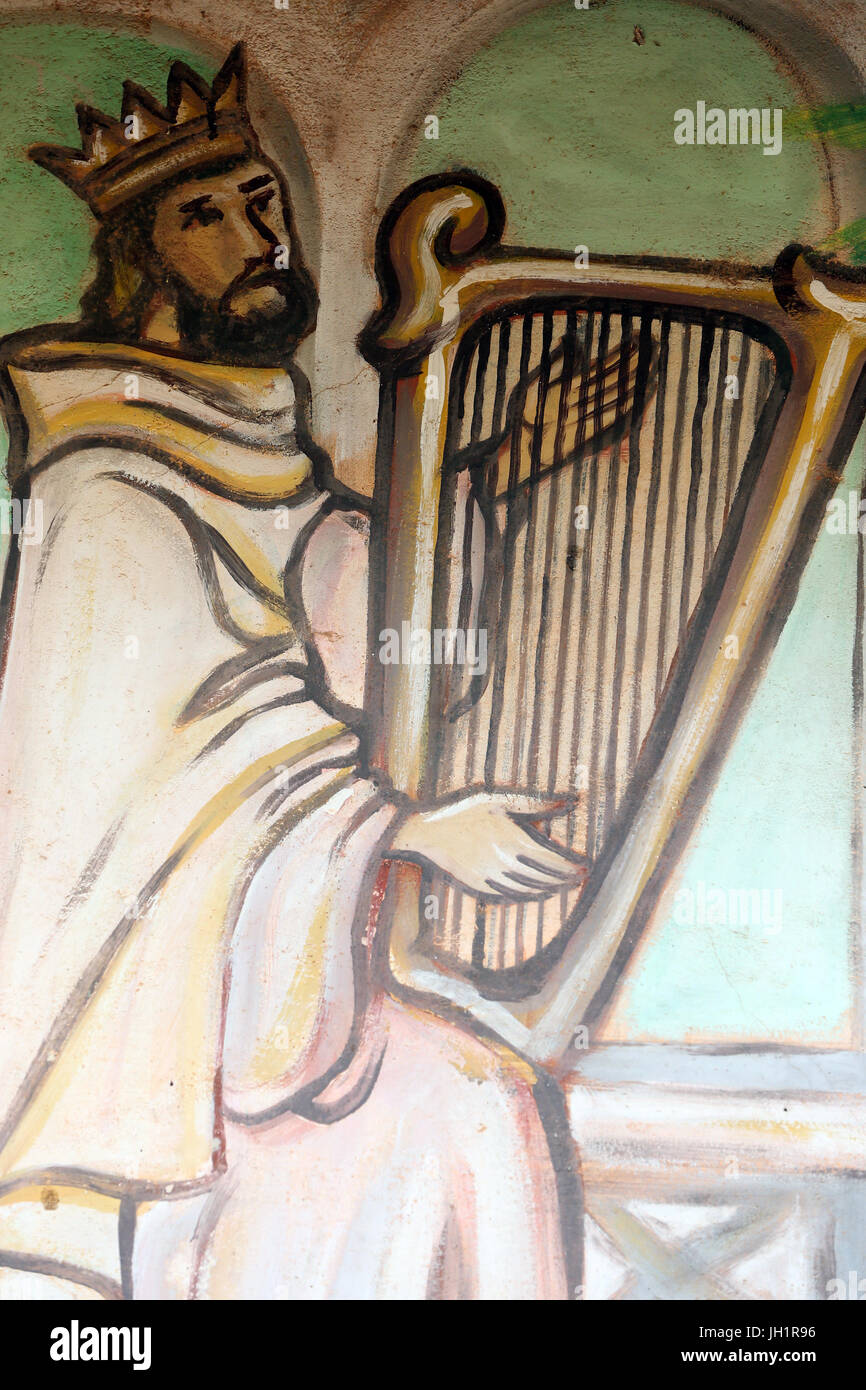 David mit harfe -Fotos und -Bildmaterial in hoher Auflösung – Alamy