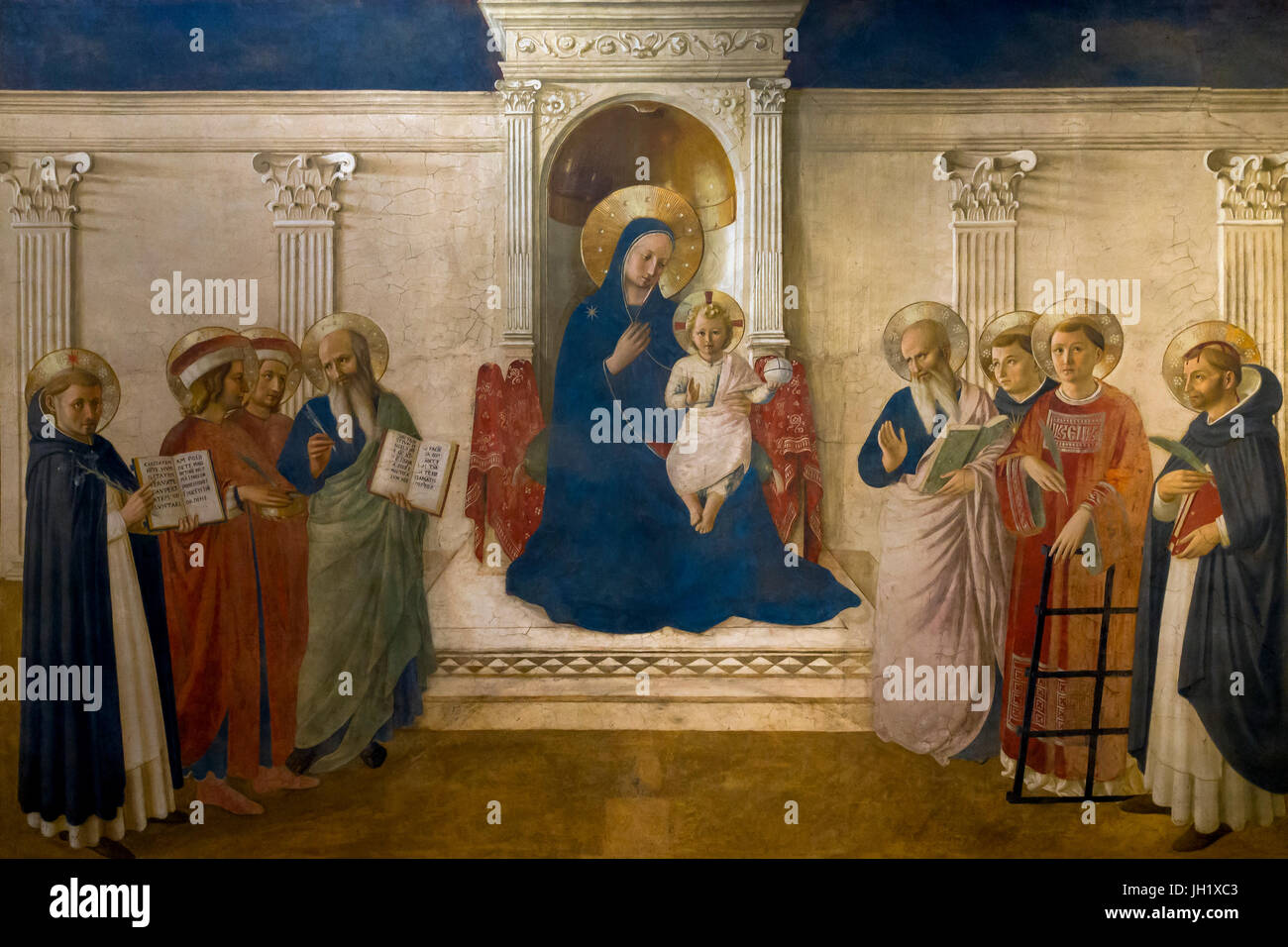 Bosco ai Frati Altarpiece, von Fra Beato Angelico, 1450-1452, Kloster San Marco, Florenz ...