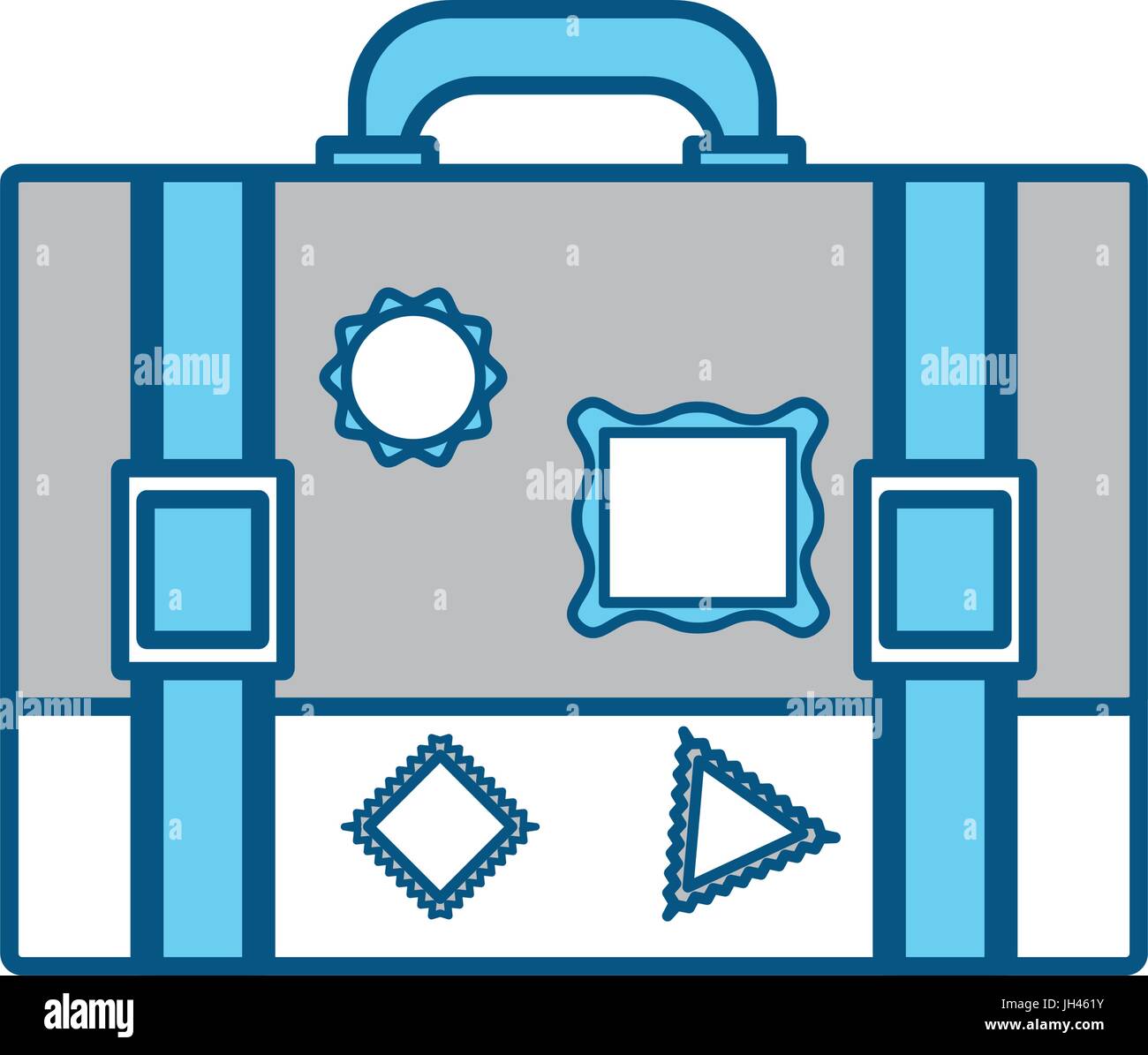 Oldtimer Reise Koffer Symbol Vektor Illustration Grafik-design Stock ...