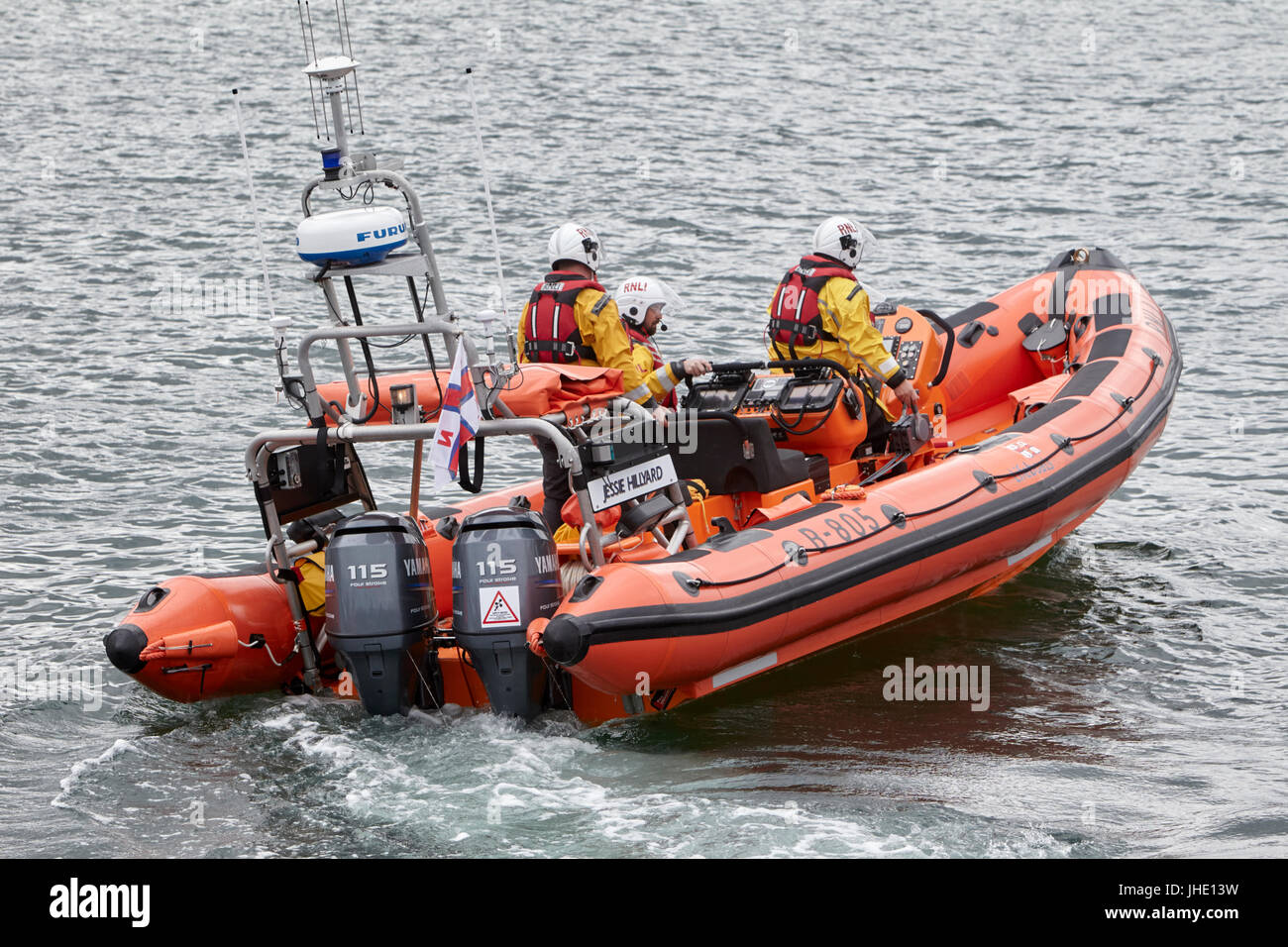 Inshore rettungsboot crew rettungsboot rnli -Fotos und -Bildmaterial in ...