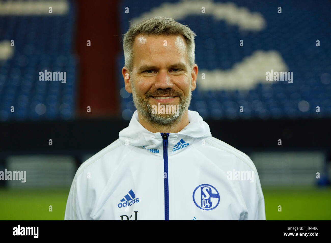 Fußball, Bundesliga, 2017/2018, FC Schalke 04, Veltins-Arena, Foto-shooting, Spieler Pool team ...