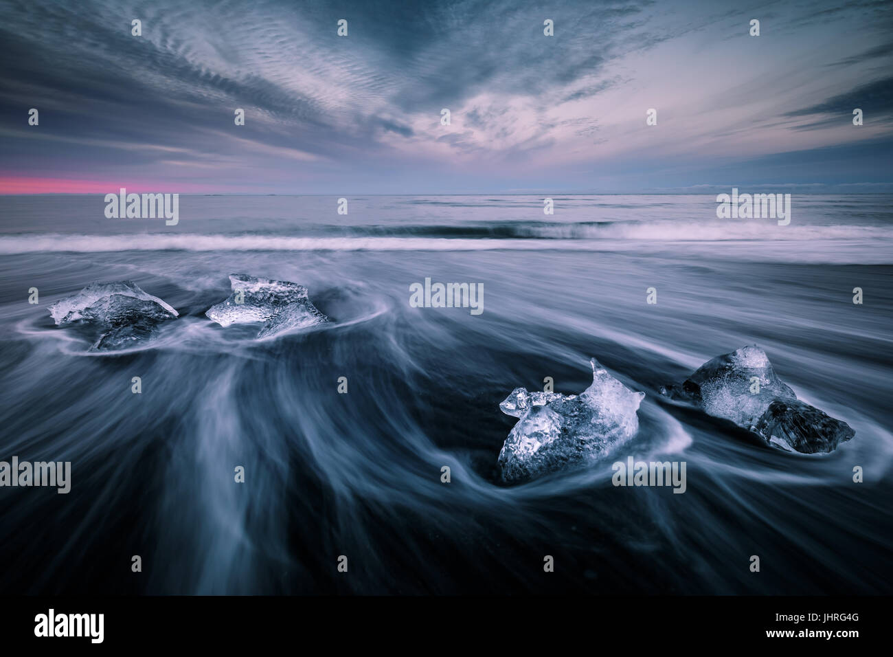 Island Diamant Strand Stockfotos und -bilder Kaufen - Alamy