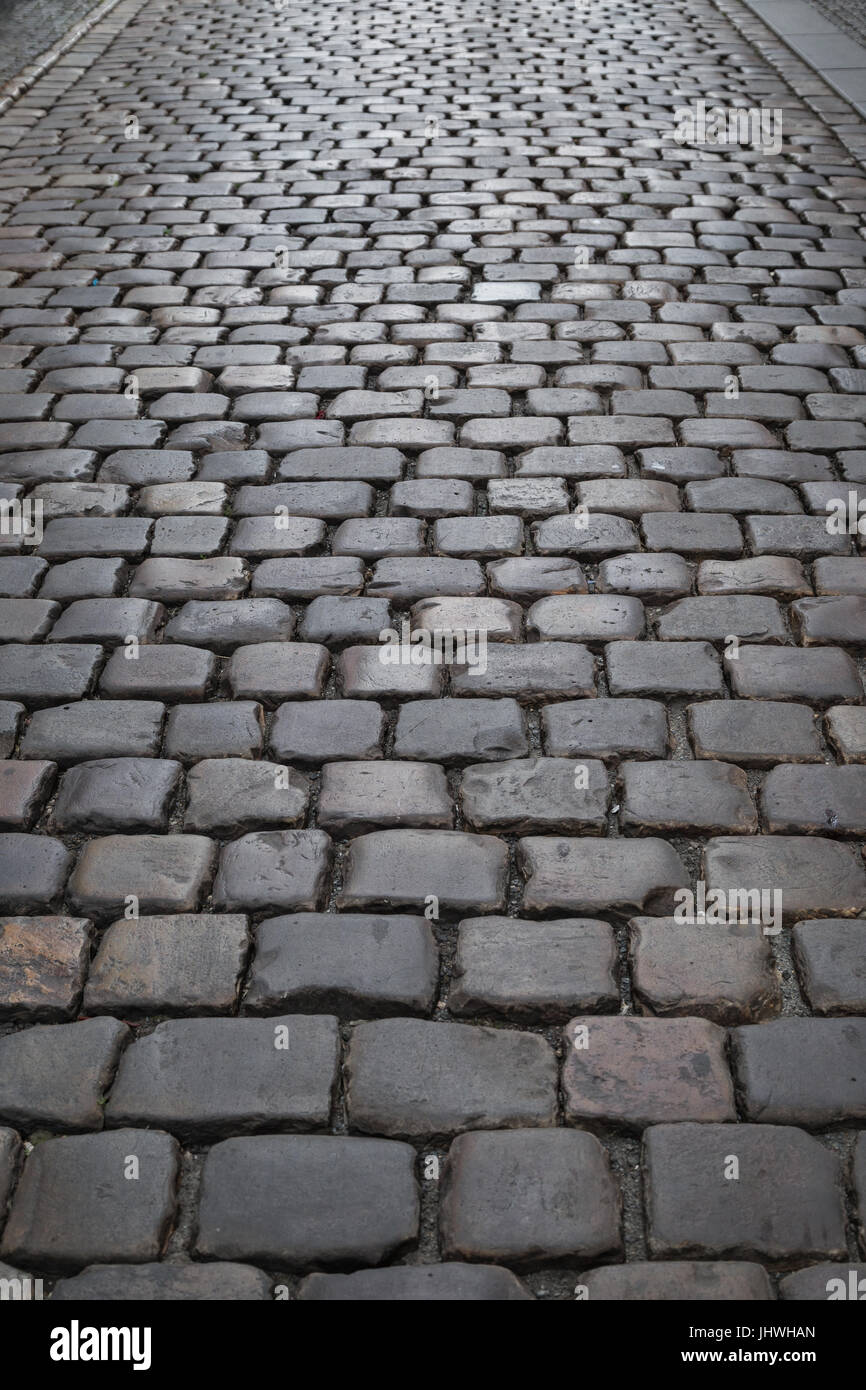 Alten Pflasterstein-Straße in der Altstadt in Prag, Tschechien. Von ...