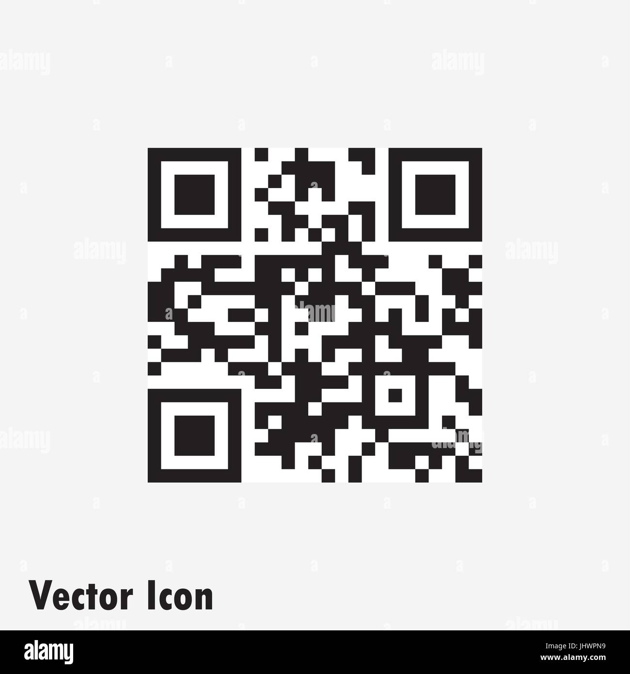 QR Code Symbol, Vektor-illustration Stock-Vektorgrafik - Alamy