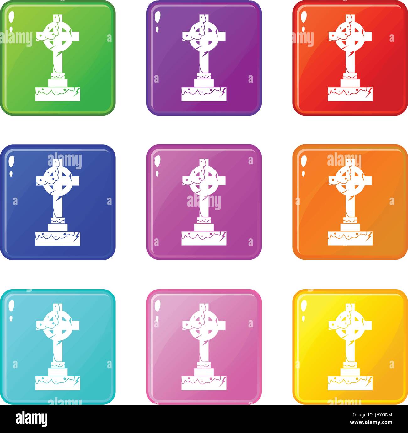 Keltisches kreuz grabstein Stock-Vektorgrafiken kaufen - Alamy